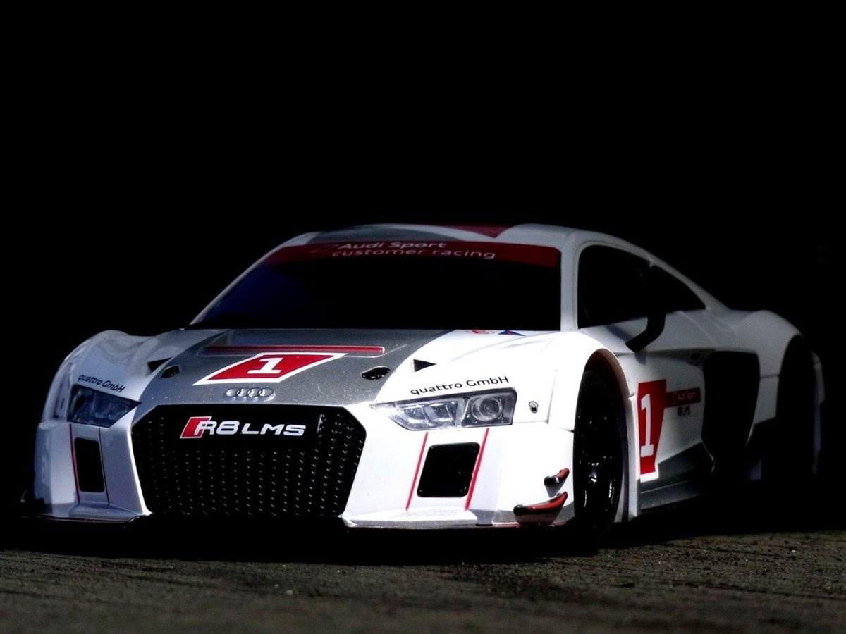 Mini-Z RWD Audi R8 LMS 2015 Biały RTR 32344AS | Modele zdalnie sterowane \ Samochody RC \ Mini-Z ...