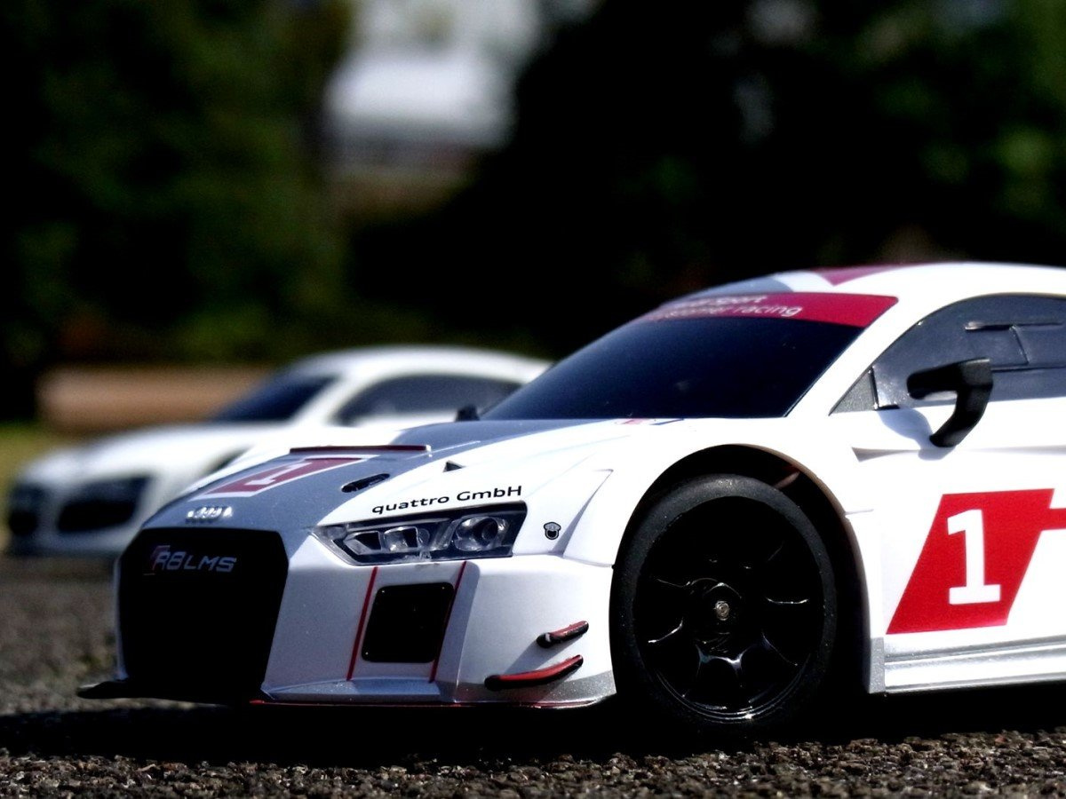 Mini-Z RWD Audi R8 LMS 2015 Biały RTR 32344AS | Modele zdalnie sterowane \ Samochody RC \ Mini-Z ...